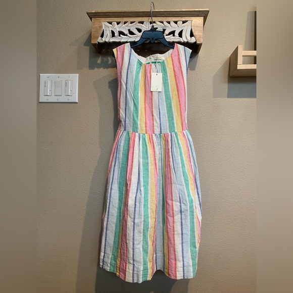 Mini Boden | Dresses | Mini Boden Kids Girls Rainbow Vintage Dress ...